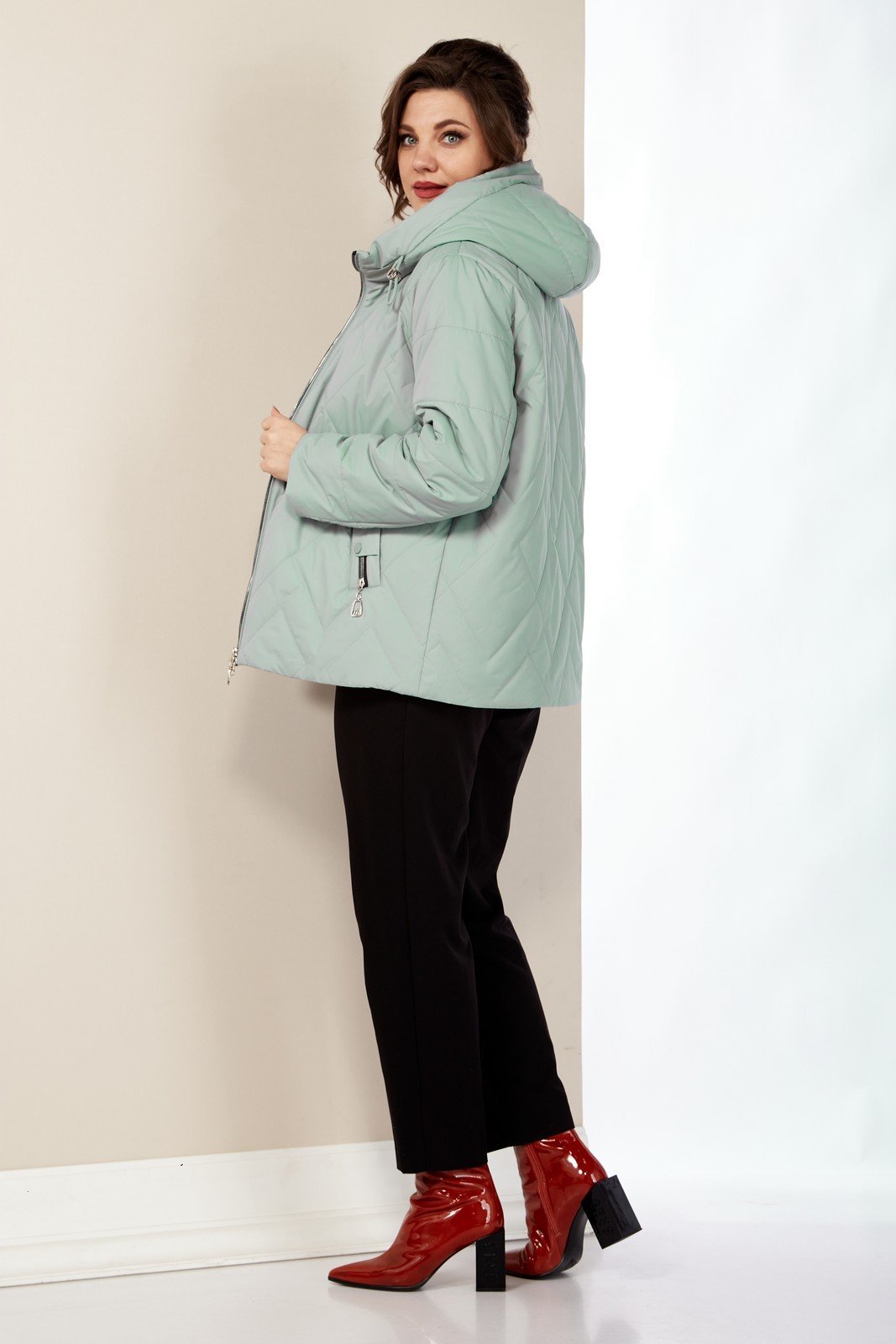 Куртка 2142-1 мята Shetti купить в интернет магазине Велесмода